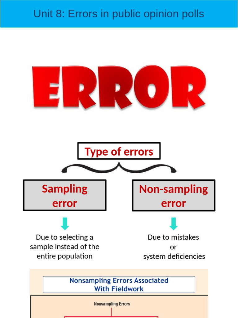Understanding Survey Errors in Polls | PDF | Survey Methodology ...