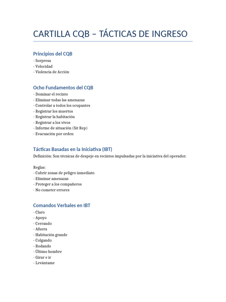 Cartilla_CQB_Traducida_Sin_Imagenes | PDF