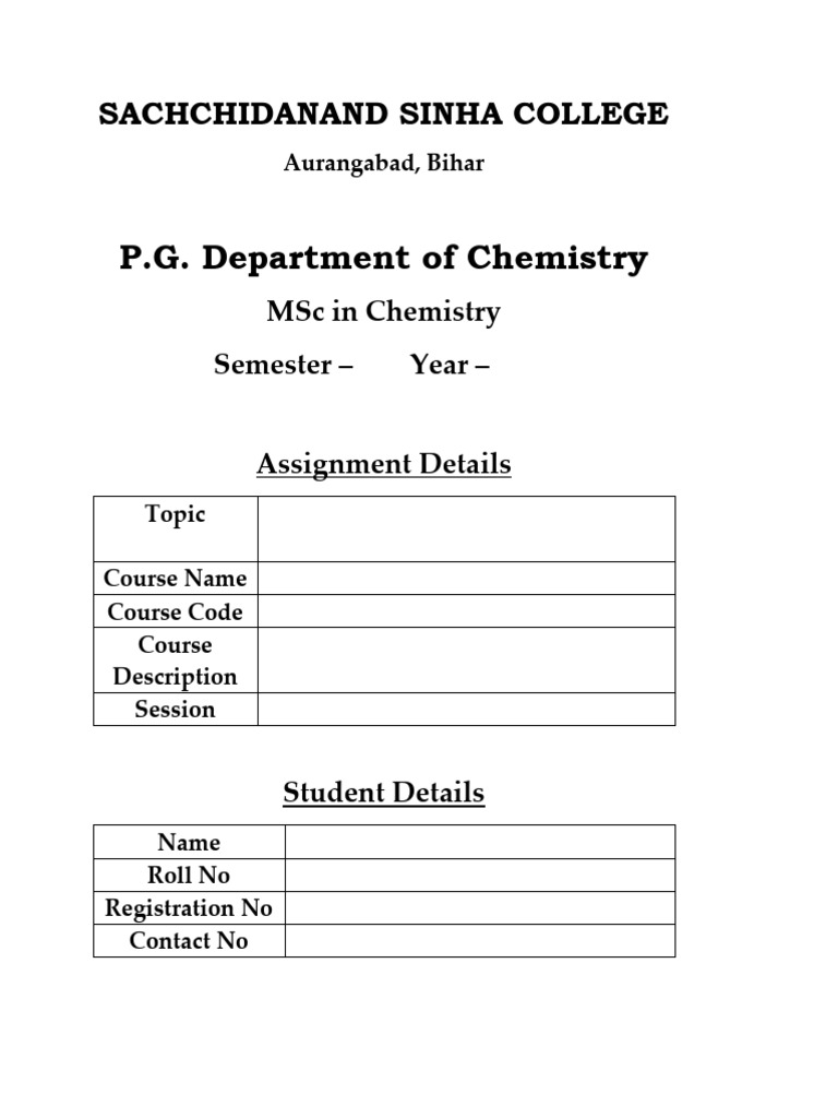 PG Assignments | PDF