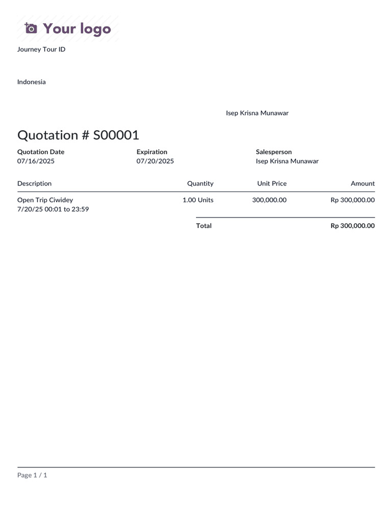 Quotation - S00001 | PDF