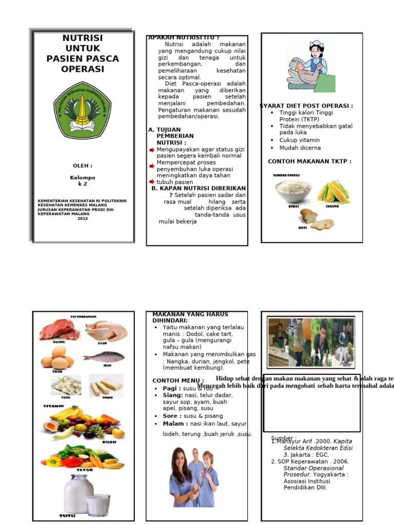 Nutrisi Pasca Operasi untuk Penyembuhan | PDF