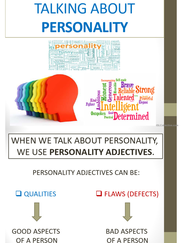 Personality Adjectives Presentation | PDF