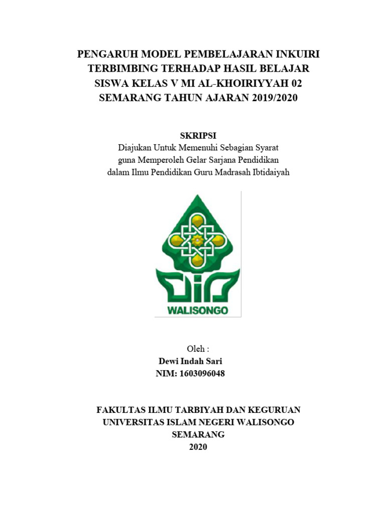 Skripsi INKUIRI (Langkah RPP) | PDF