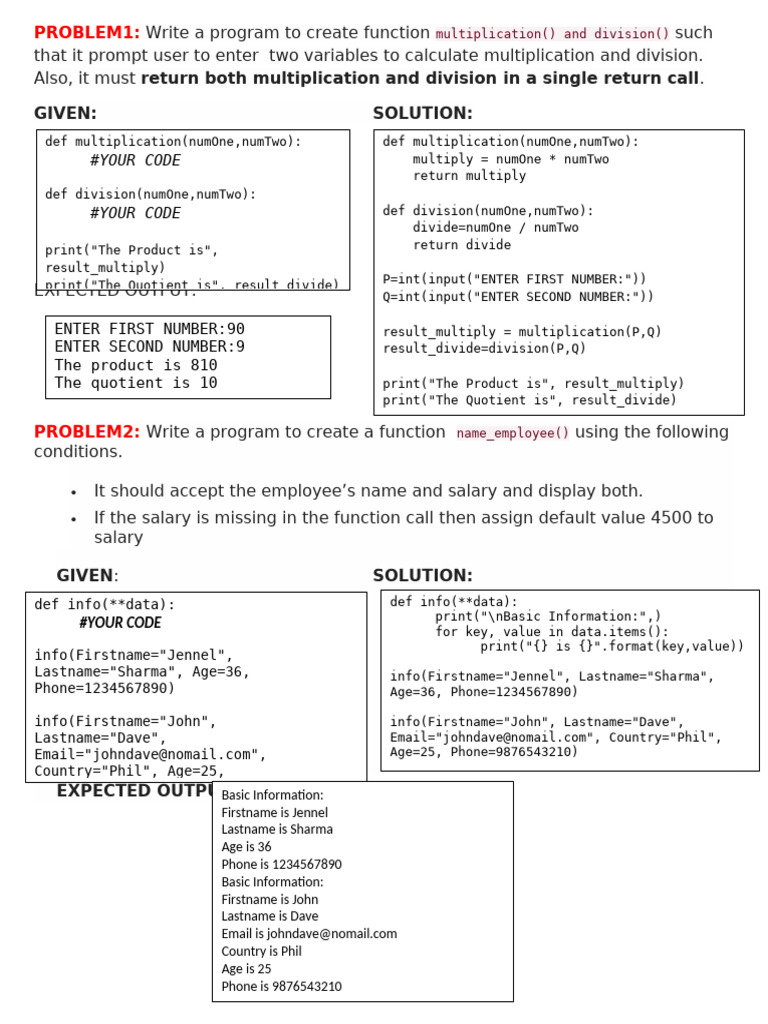 Practice Problem in Python | PDF | Fahrenheit | Control Flow