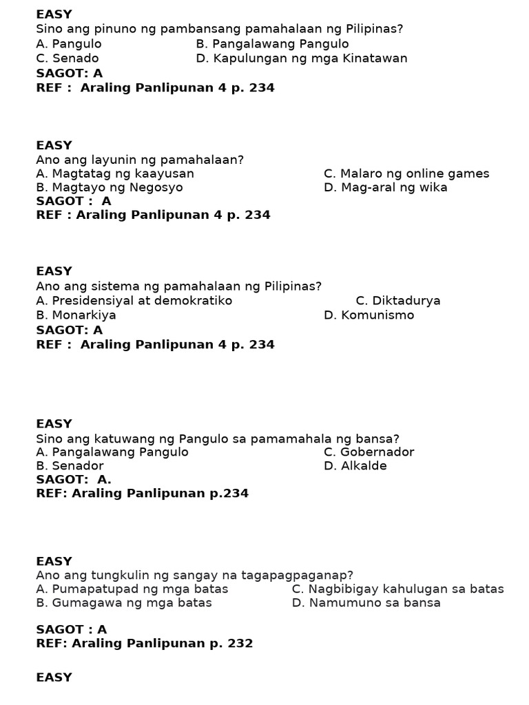 Quiz Bee | PDF