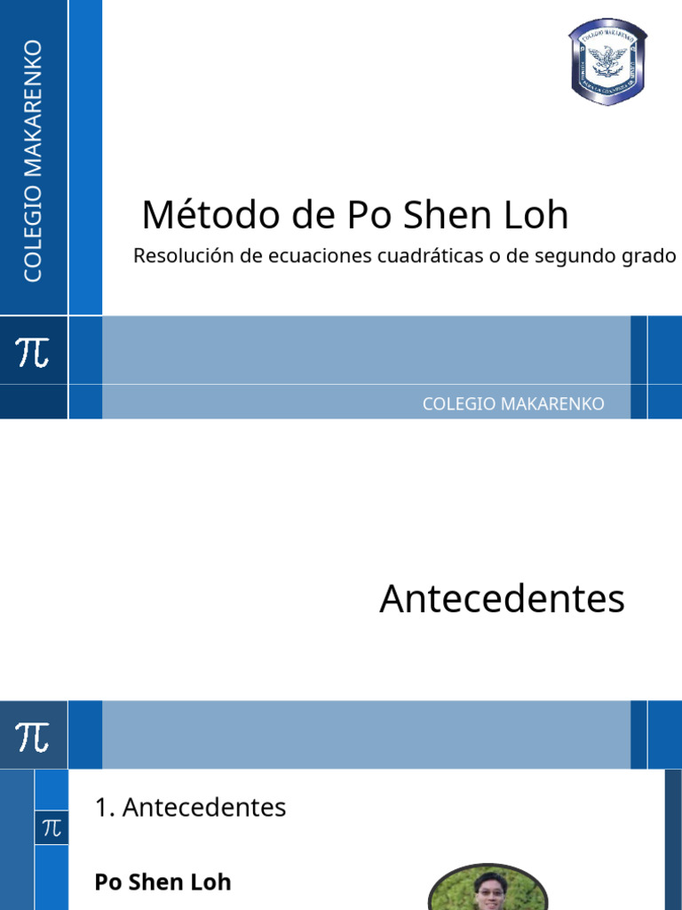 Método de Po Shen Loh: Ecuaciones Cuadráticas | PDF