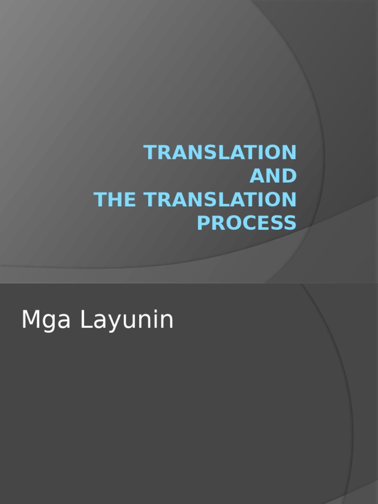 Understanding L&P Translations | PDF | Translations | Applied Linguistics