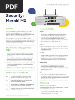 Cisco Meraki MX85 Datasheet | PDF | Virtual Private Network | Network ...