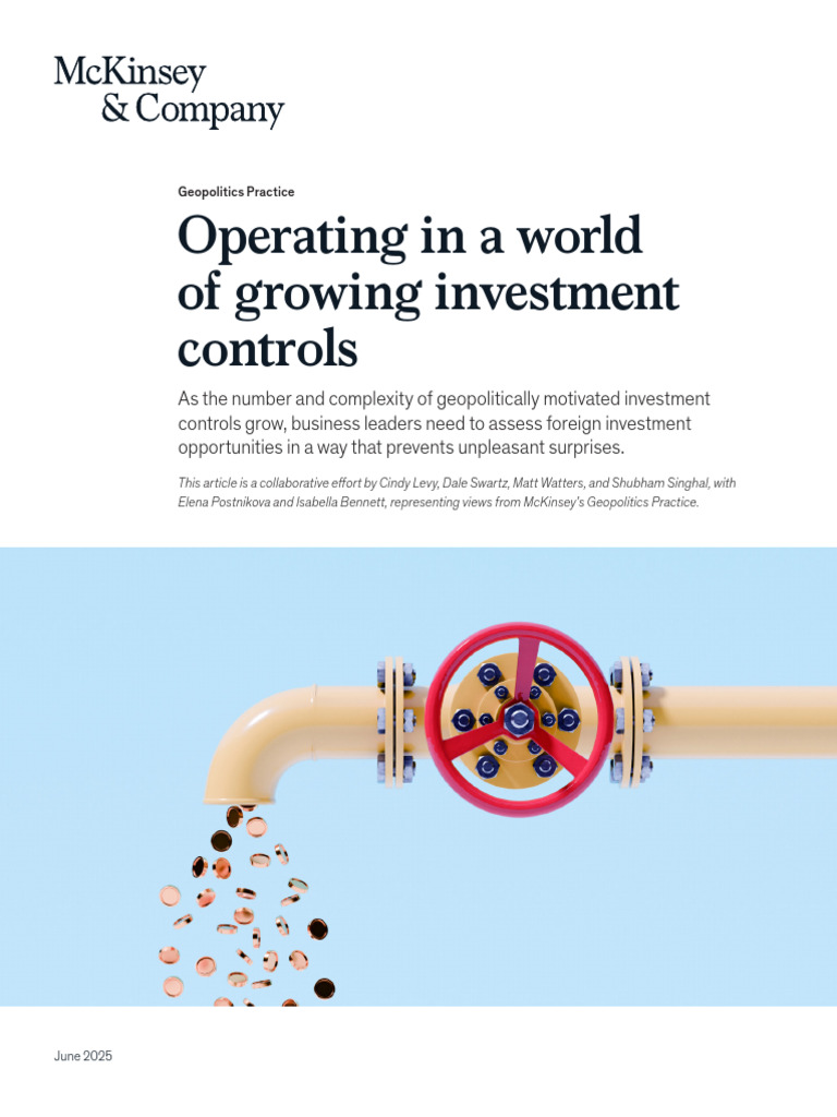 Operating in A World of Growing Investment Controls - Final | PDF ...