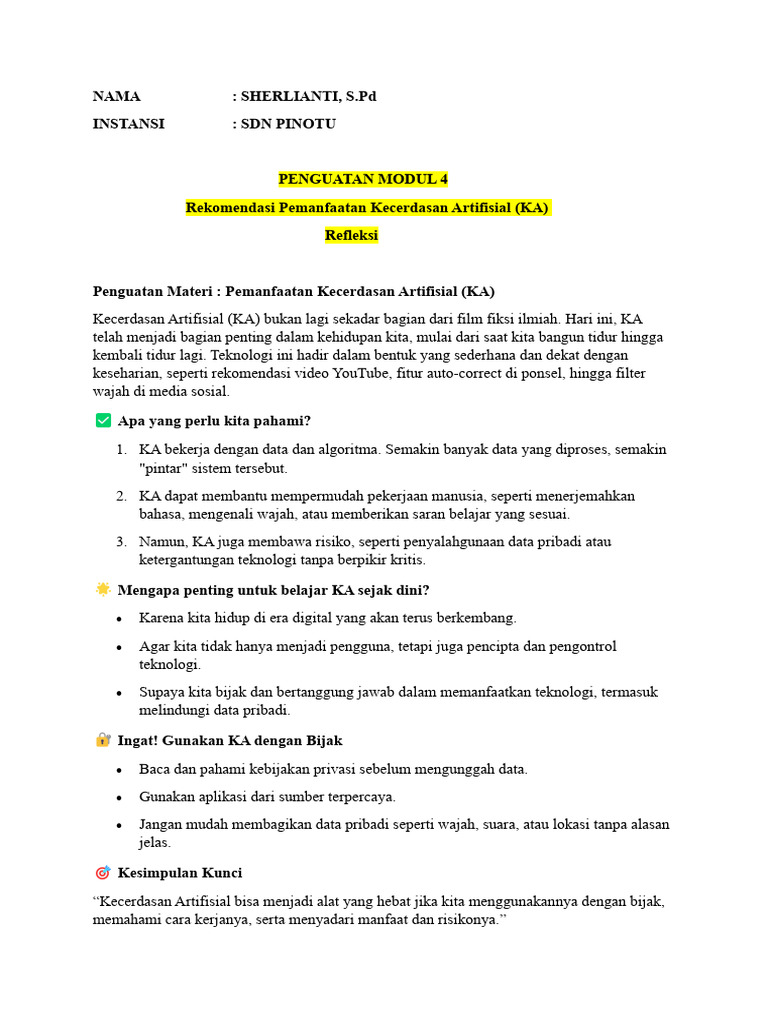 Penguatan Modl 4 | PDF
