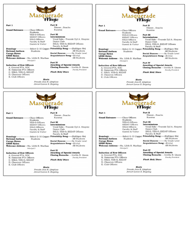 Program Acquaintance | PDF