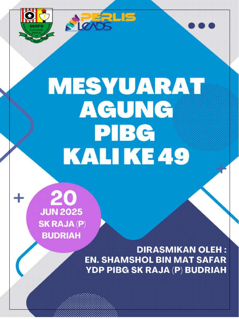Buku Program AGM PIBG 2025 | PDF