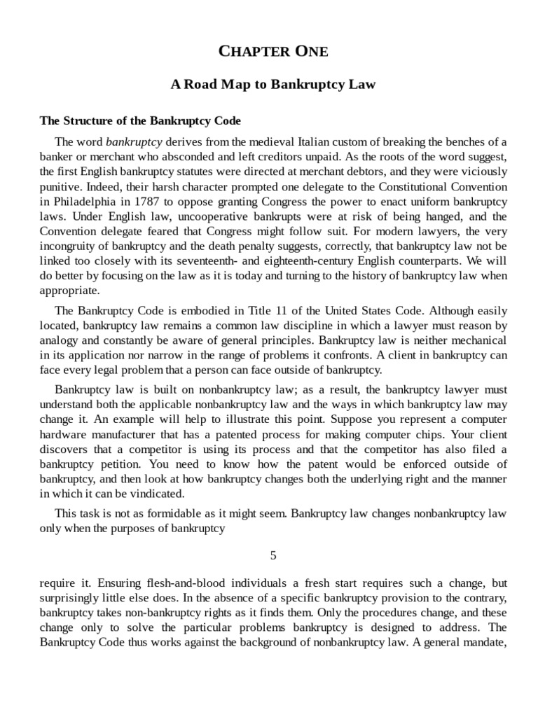 Understanding Bankruptcy Law Basics | PDF | Bankruptcy | Bankruptcy In ...