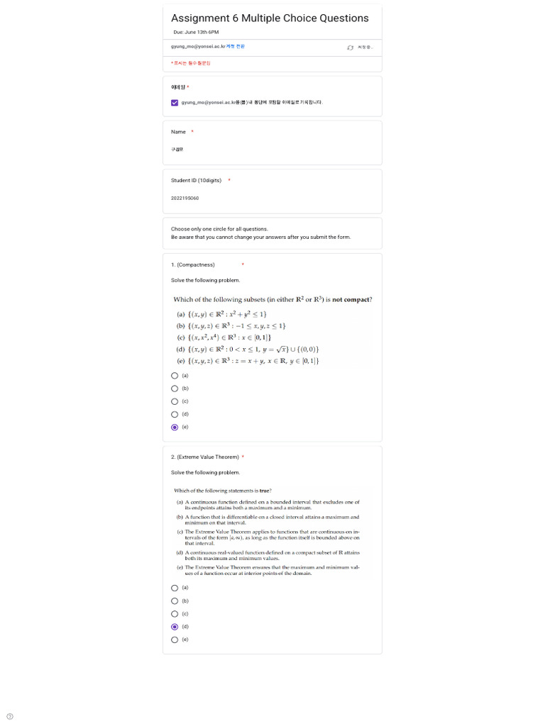 Assignment 6 Multiple Choice Questions | PDF | Mathematical Optimization | Utility