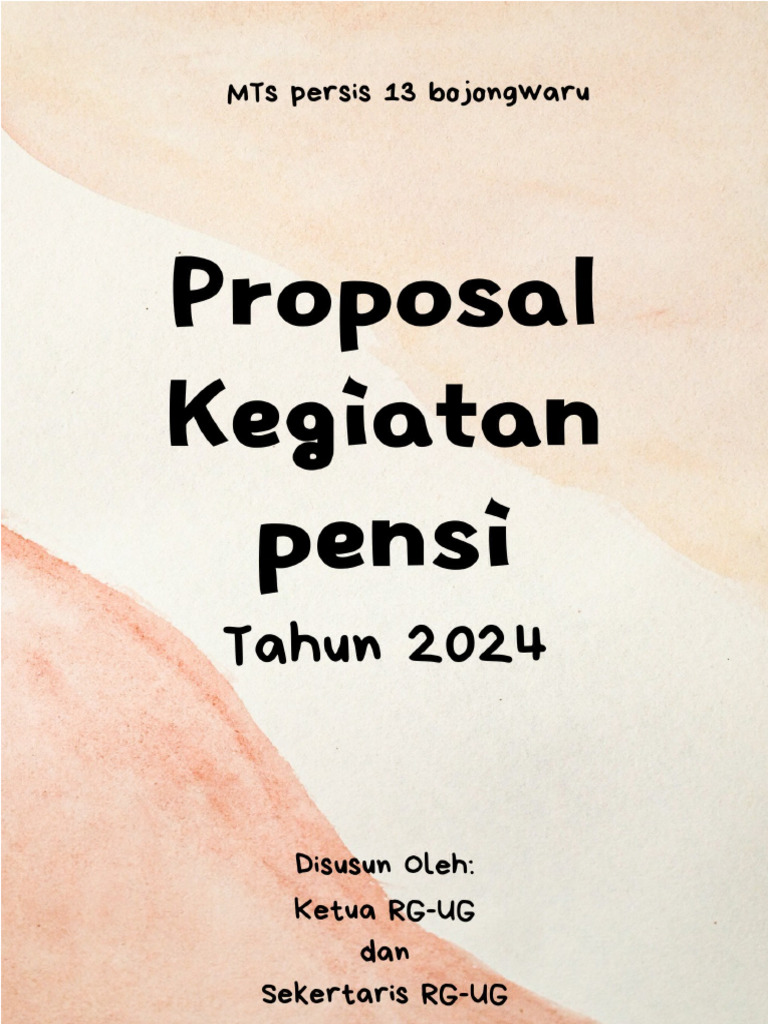 Proposal Pensi 2024 1 | PDF