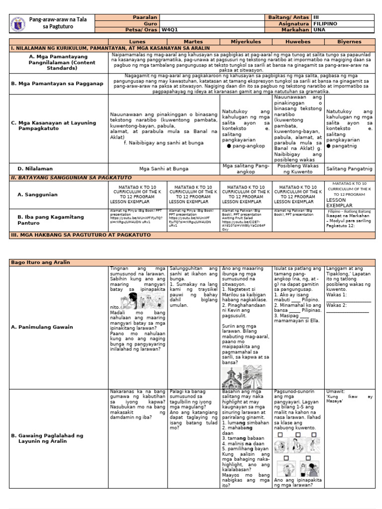 Fil3 q1 w4 New Format | PDF