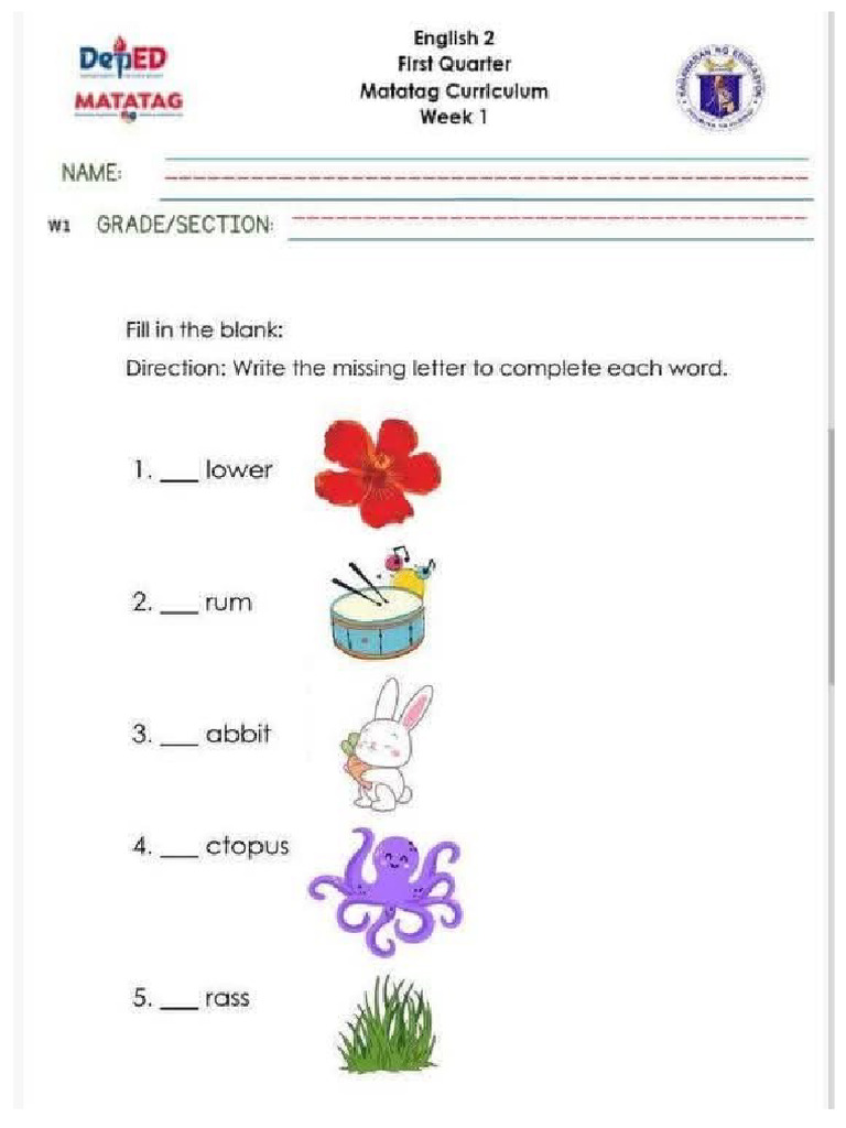 Grade 2 Activity | PDF