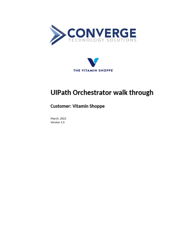 UIPath Walkthrough Documentation | PDF