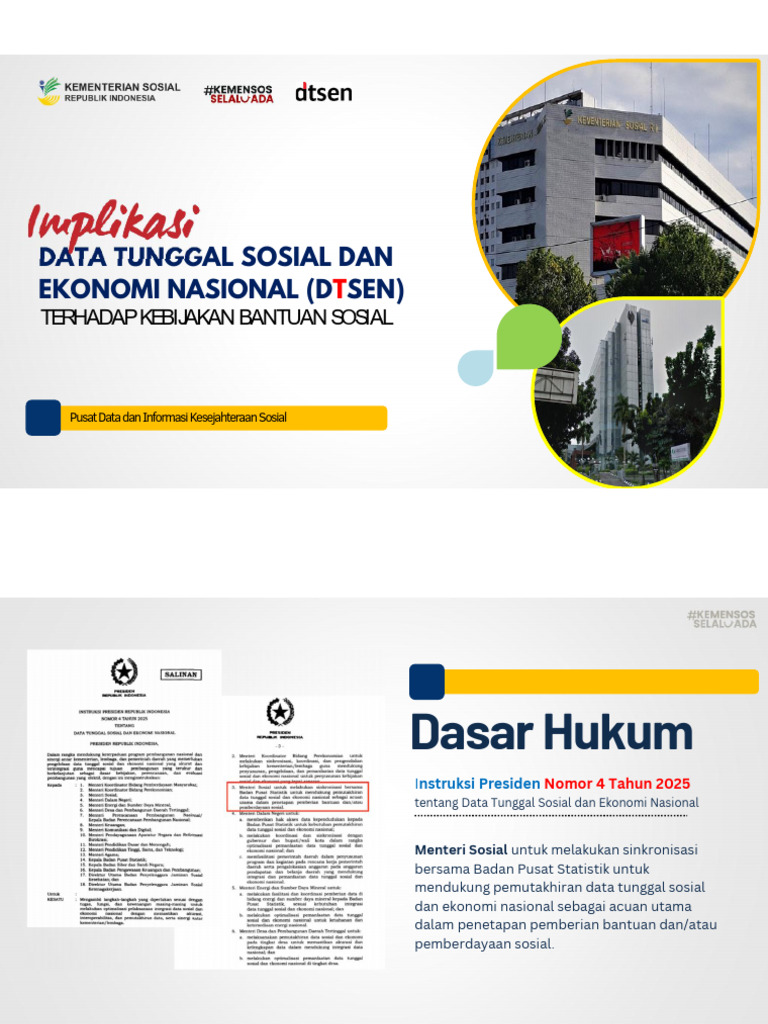 Paparan DTSEN - Sosialisasi PBI JK Juli 2025 | PDF