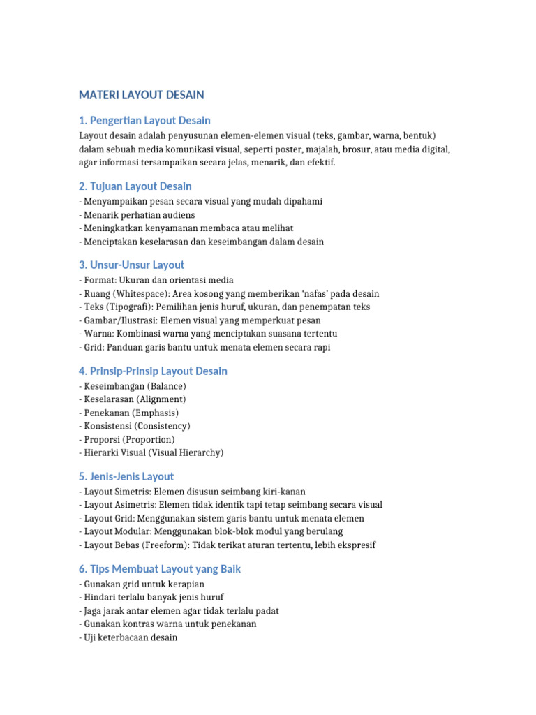 Panduan Layout Desain Grafis | PDF