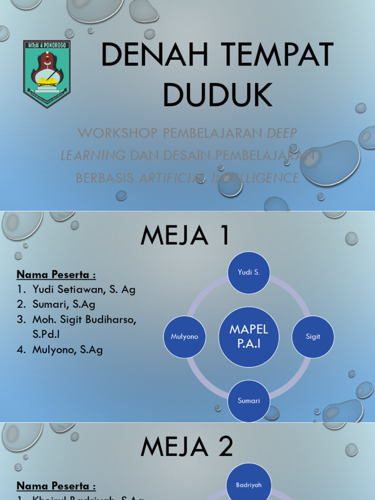 Denah Tempat Duduk | PDF