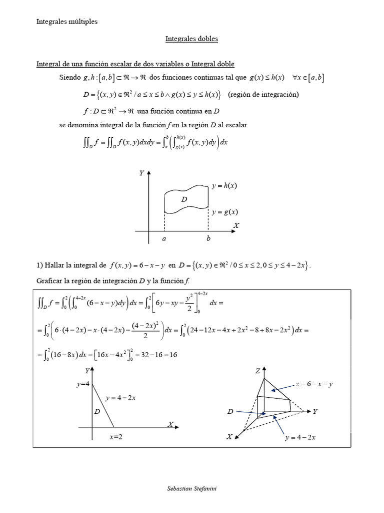 41 Integrales Dobles y Triples | PDF | Integral | Geometría euclidiana