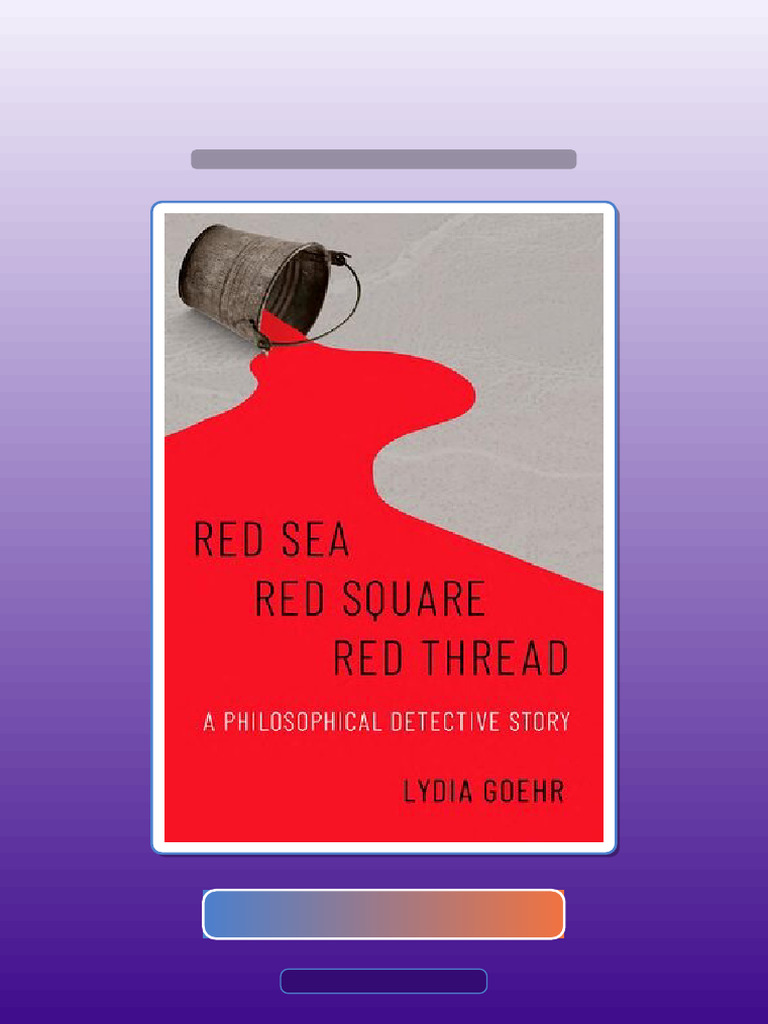 Red SeaRed SquareRed Thread Philosophical Detective Story 1st Edition ...