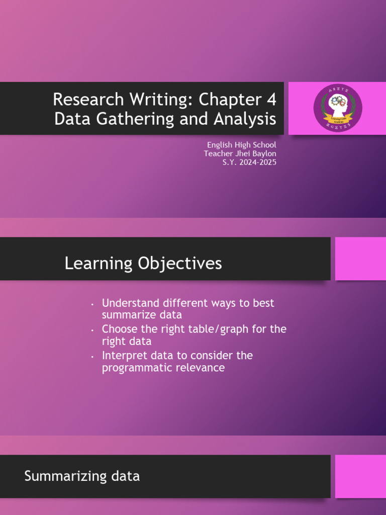 Chapter 4 Data Analysis and Interpretation | PDF | Data | Chart
