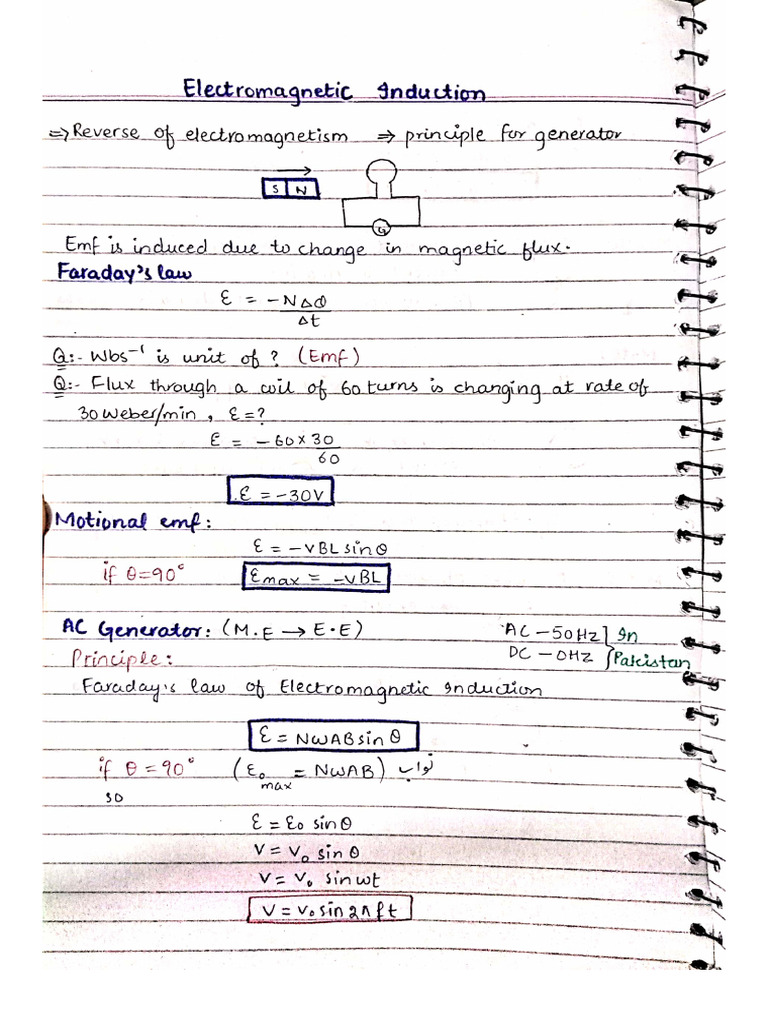 40 - Electromagnetic Induction | PDF