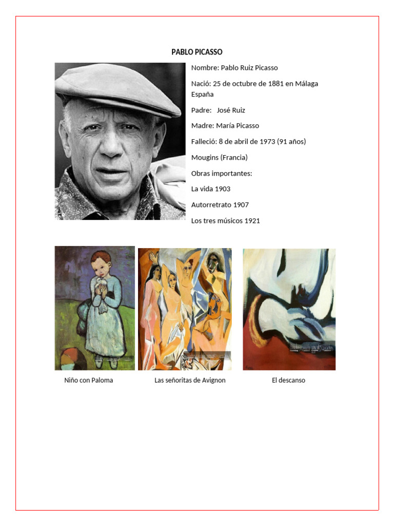 Pablo Picasso | PDF | Pinturas