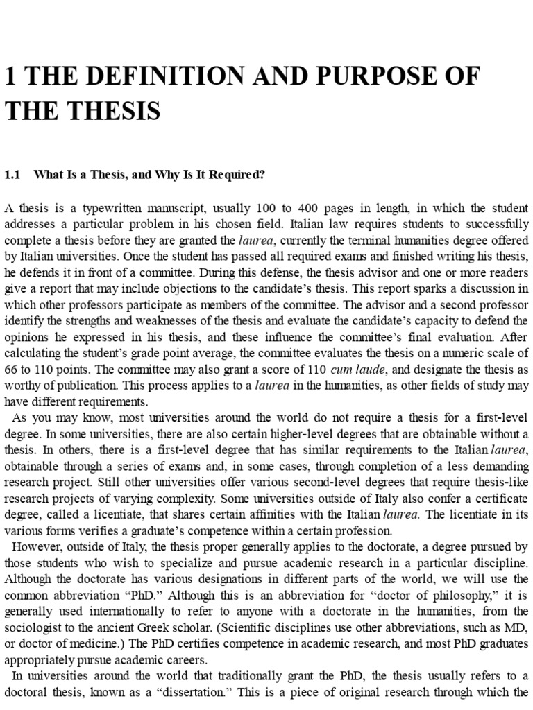 Understanding Thesis Requirements | PDF | Doctorate | Doctor Of Philosophy