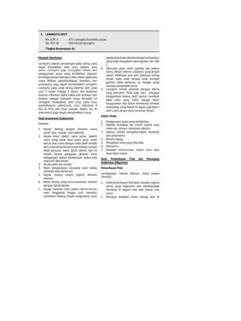 Laringitis Akut | PDF