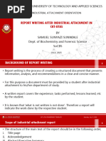 Template For An Attachment Report | PDF | Career & Growth