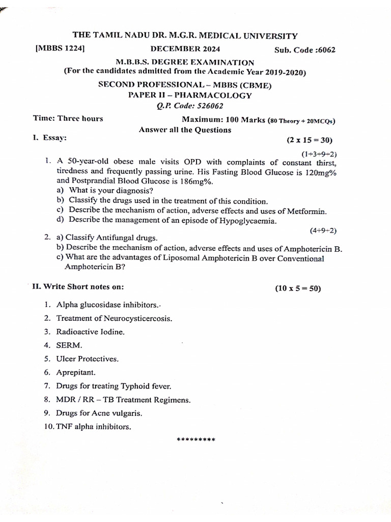 Pharma UN Paper-2 | PDF