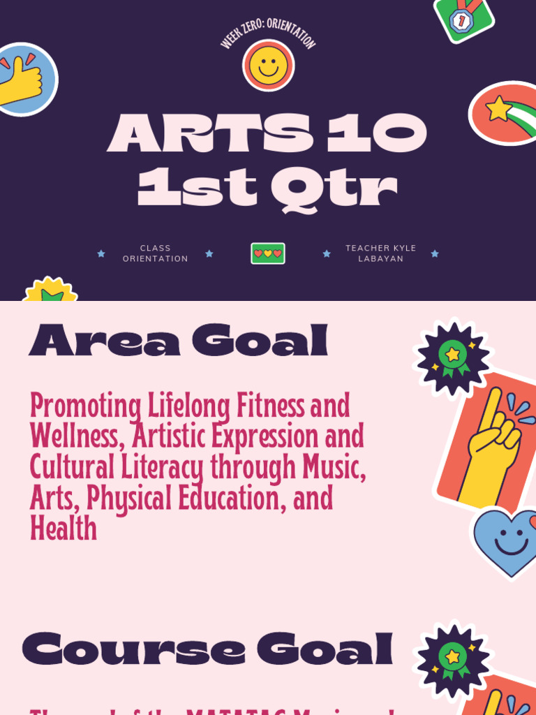 Arts 10 1st QTR Orientation Slides | PDF | Paintings | Abstract Art