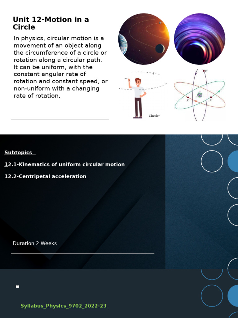 Understanding Circular Motion in Physics | PDF | Angle | Acceleration