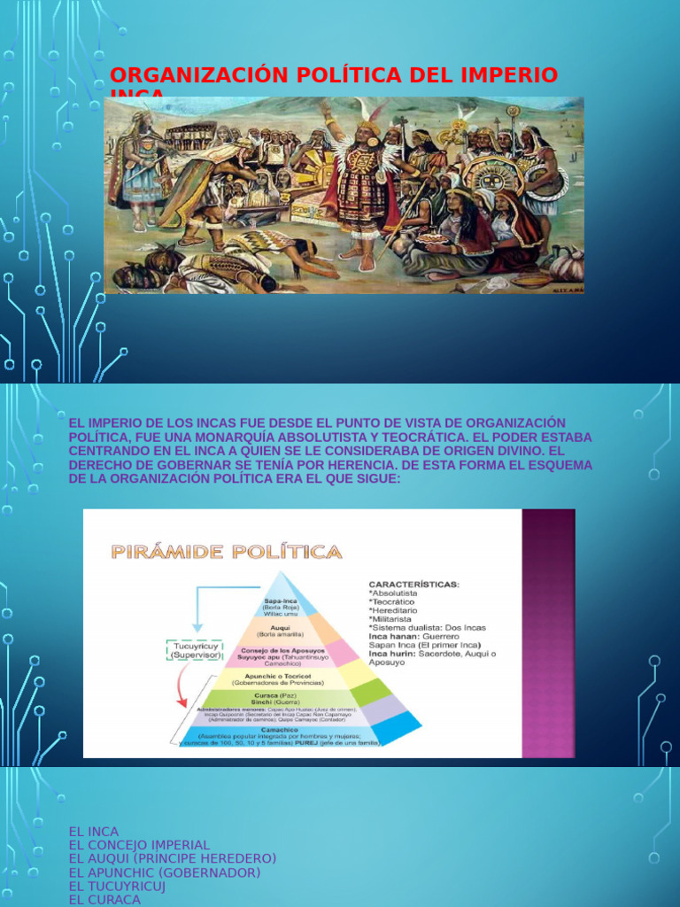 Organización Política Del Imperio Inca | PDF