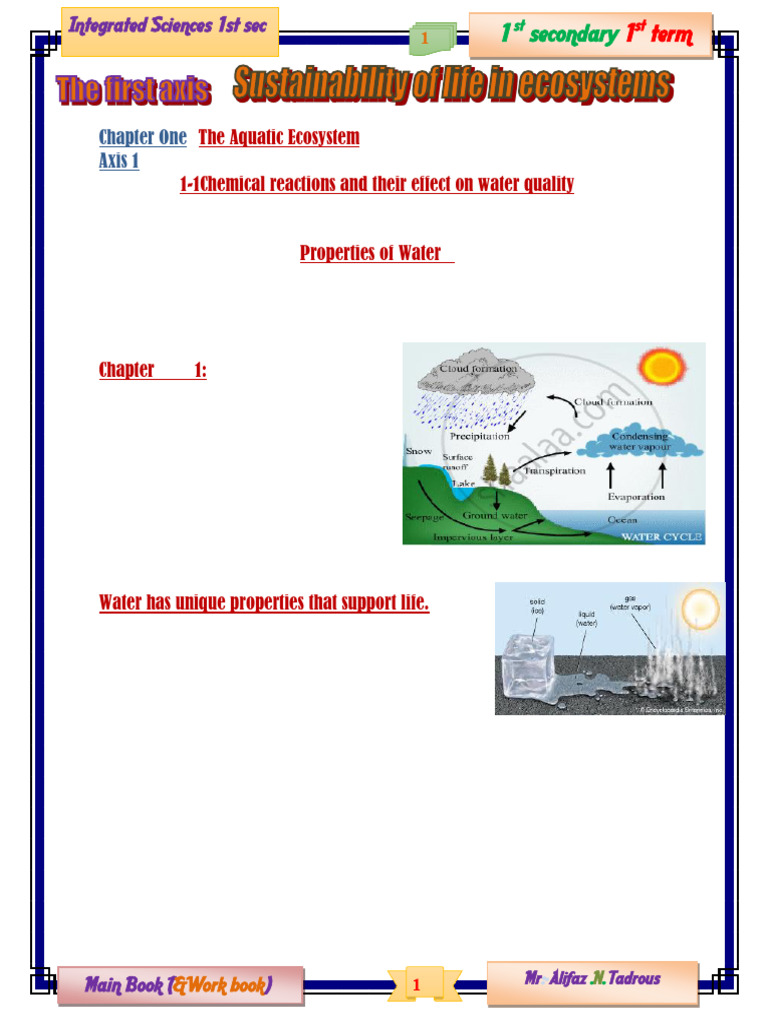 Aquatic Ecosystem and Water Chemistry | PDF | Ph | Hydroxide