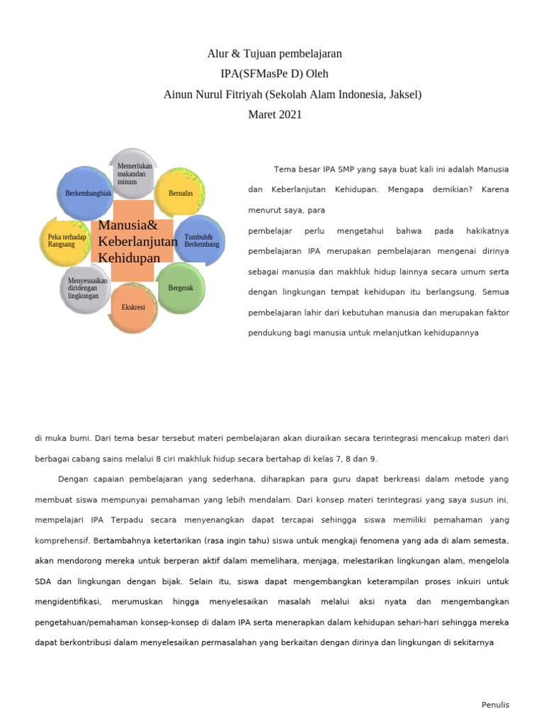Silabus Ipa Kelas 7 Kurmer 2024 | PDF