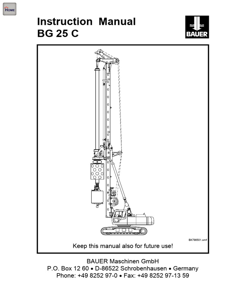 BG 25 C Instruction Manual Overview | PDF | Motor Oil | Lubricant