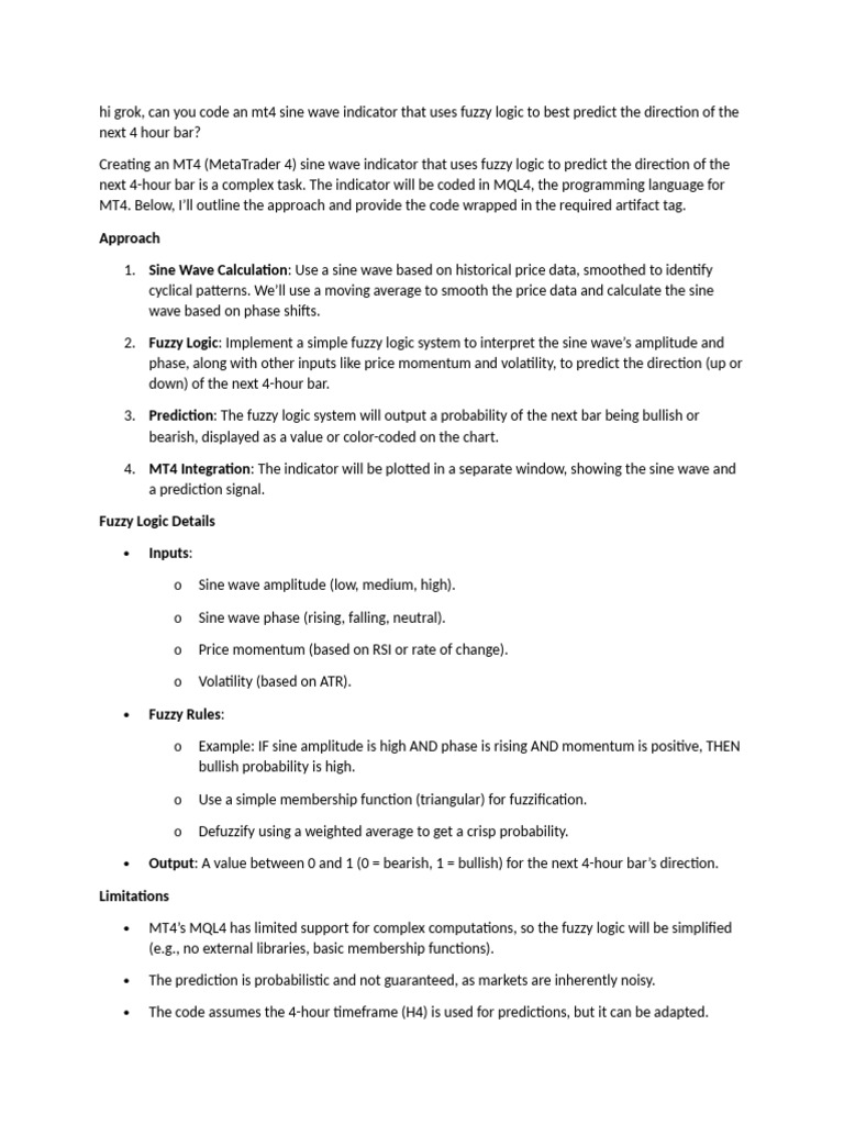 Fuzzy Logic mt4 Indicator | PDF | Fuzzy Logic | Phase (Waves)