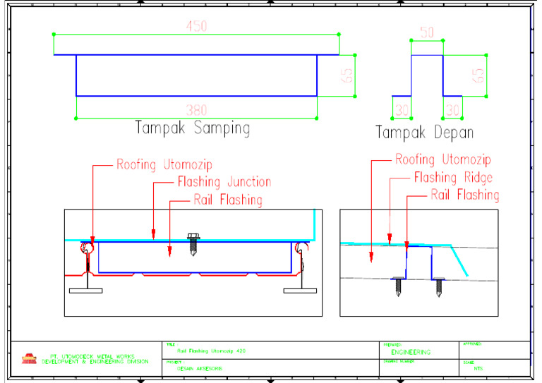 Rail Flashing Utomozip 420 | PDF