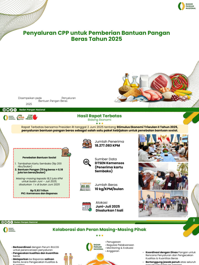 Bahan Rapat Penyaluran CPP-BP Kepri 2025 | PDF