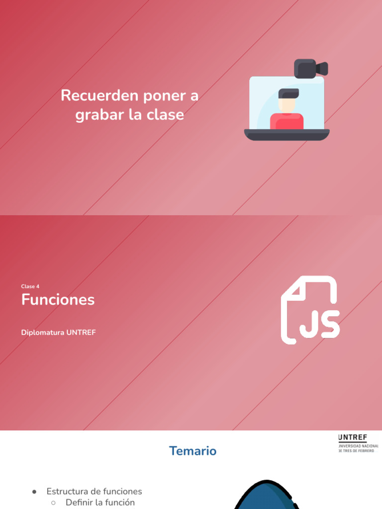 Clase-4 Funciones | PDF | Script Java | Función (Matemáticas)