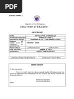 DepEd Locator Slip for Official Travel | PDF