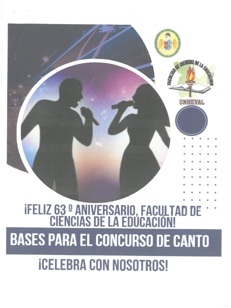 Bases para El Concurso de Canto | PDF