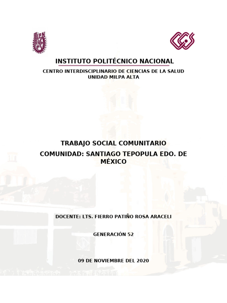 T.S Comunitario Proyecto Final Grupal Gen52 | PDF | Gobierno local ...