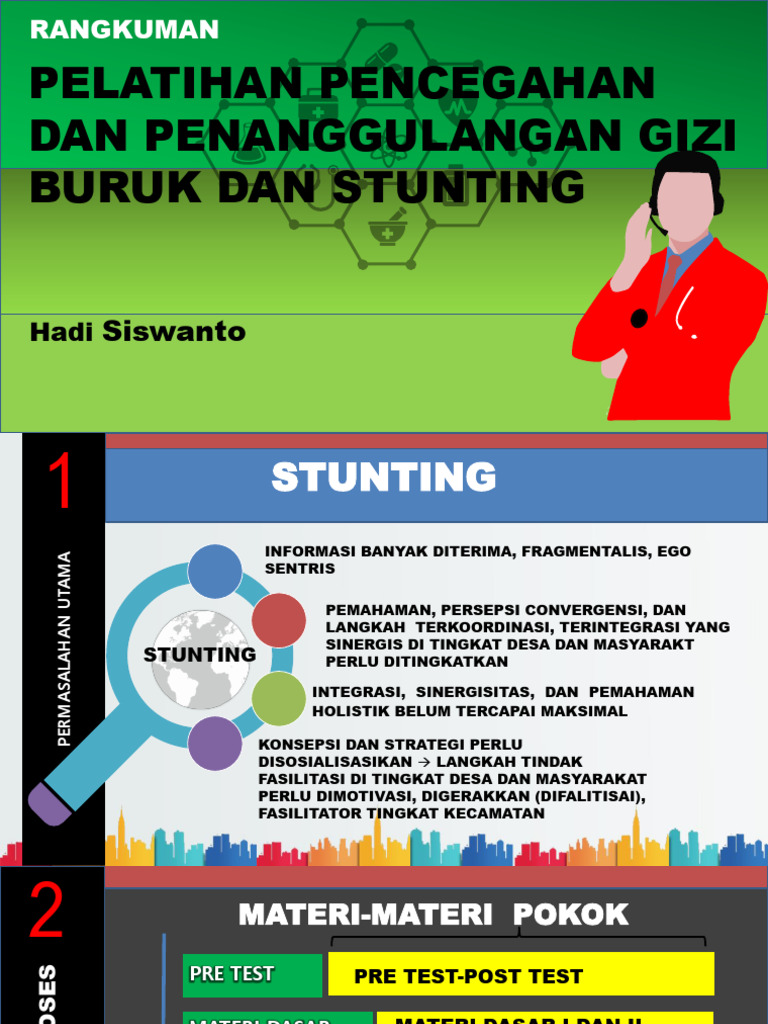 Rangkuman Materi Dasar Dan Inti Pelatihan Penanggulangan Gizi Buruk Dan Stanting | PDF