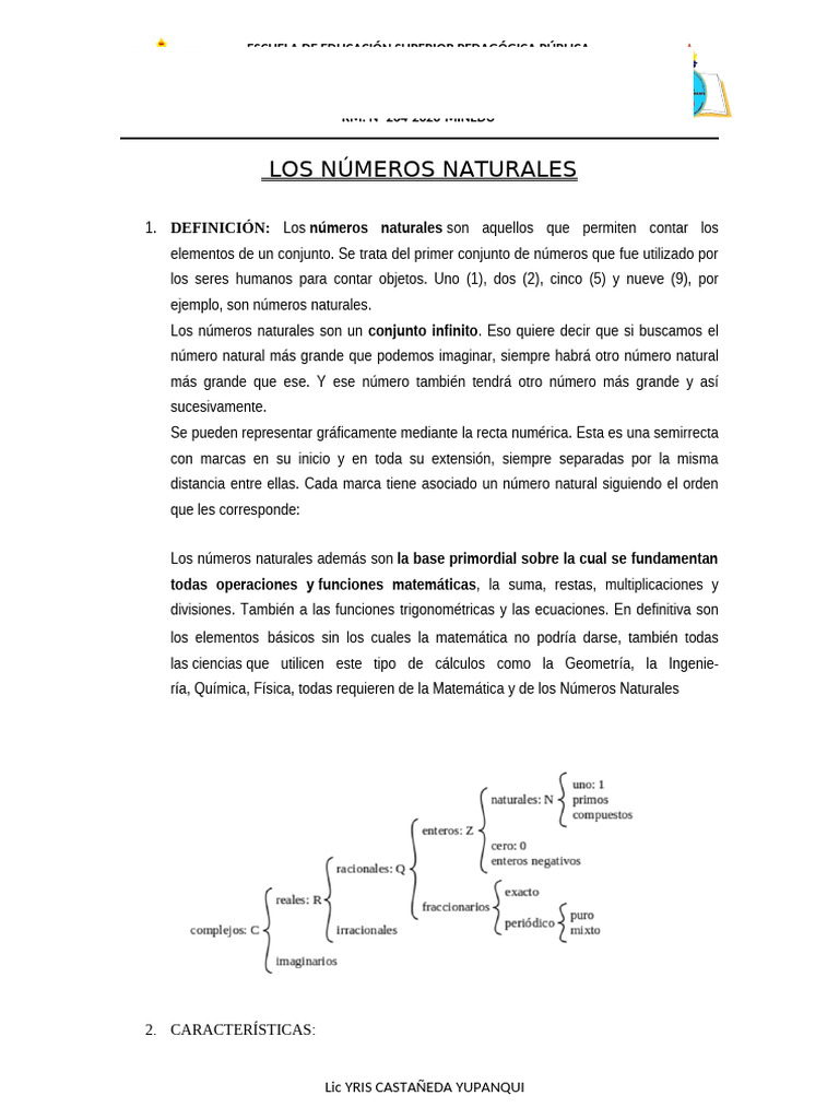 Números Naturales 2 Pdf Número Natural Multiplicación