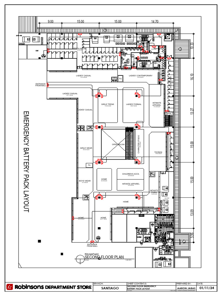 Rds Santiago - 2f Emergency Battery Pack Layout | PDF